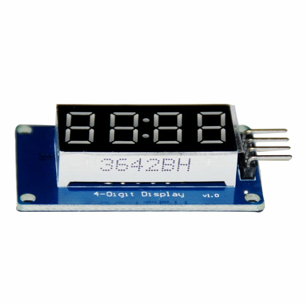 Tm1637 4 Bit Digital Tube Led Display Module With Clock Phipps Electronics