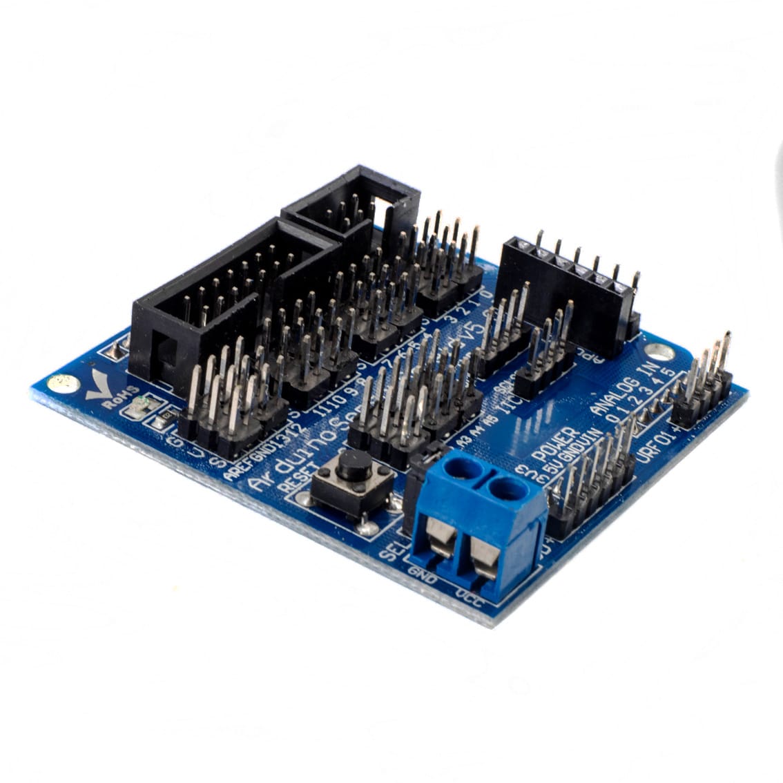 Arduino Sensor Shield Expansion Board - V5.0 | Phipps Electronics Arduino Sensor Shield Expansion Board - V5.0 | Phipps Electronics