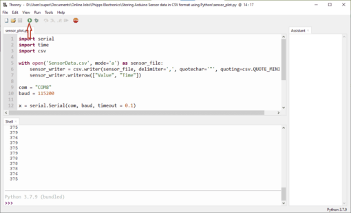 Storing Arduino Sensor Data In Csv Format Using Python Phipps Electronics 5200